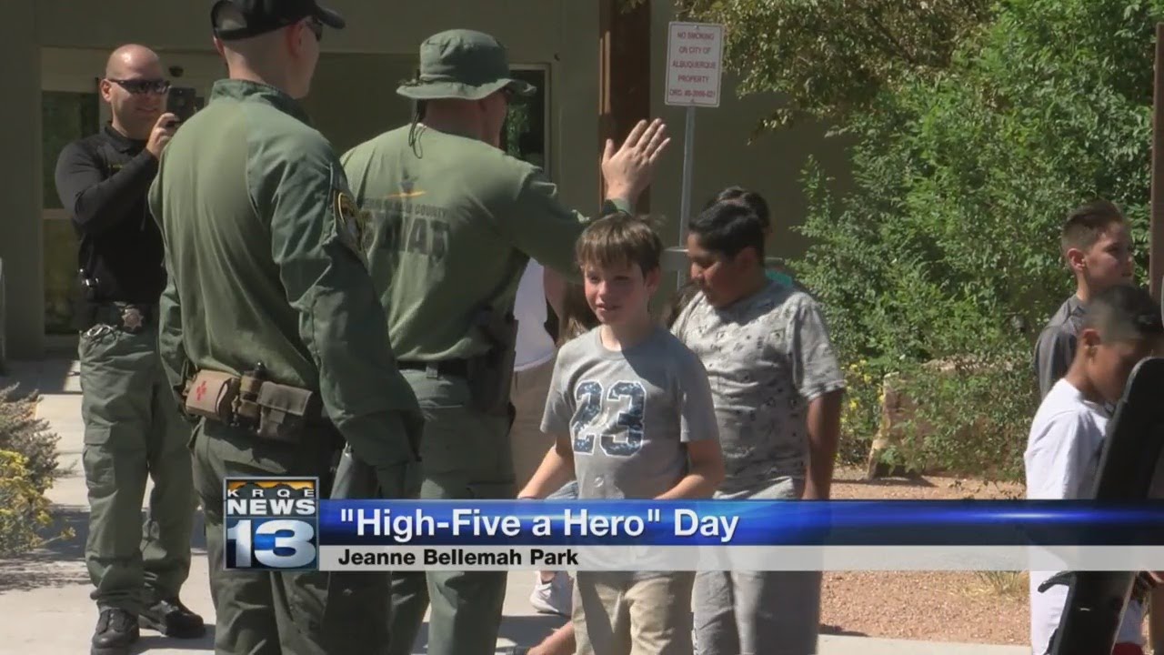 Kids meet local officers, firefighters at 'High-Five A Hero' event ...