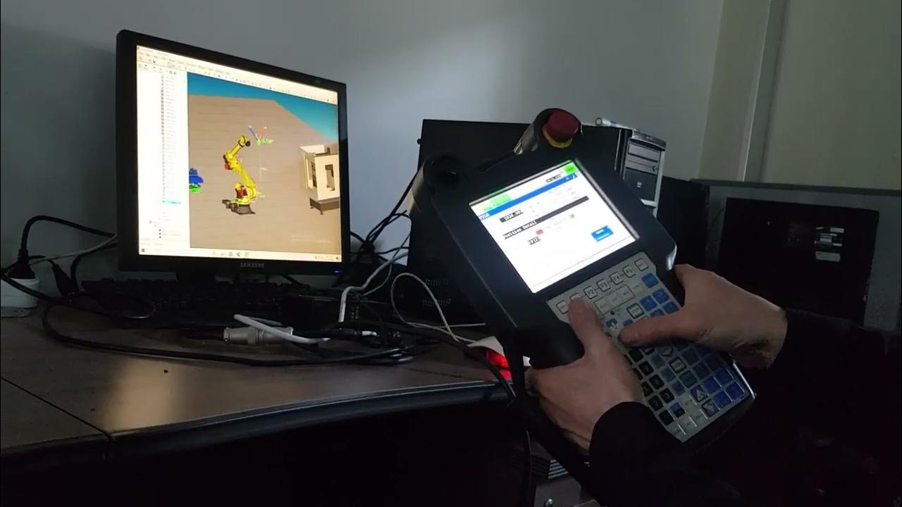 FANUC ROBOT / Teach Pendant to Roboguide Connection - YouTube