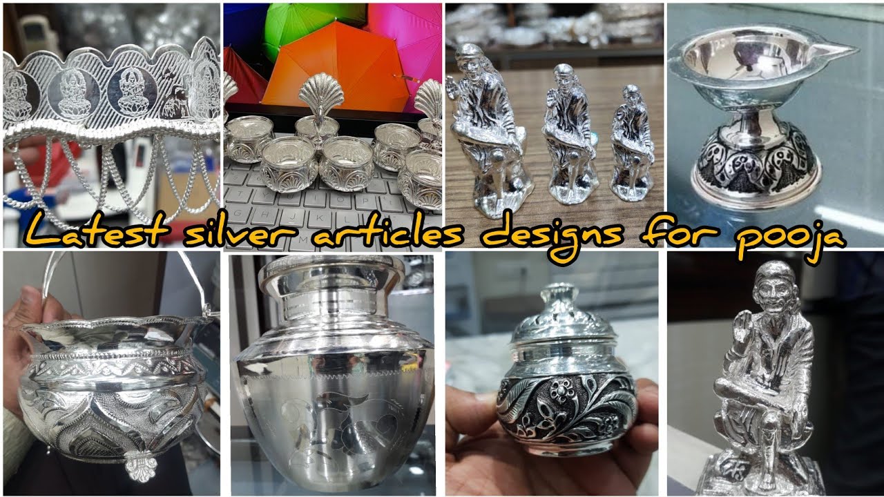 new silver articles for pooja collections with weight and price // New ...