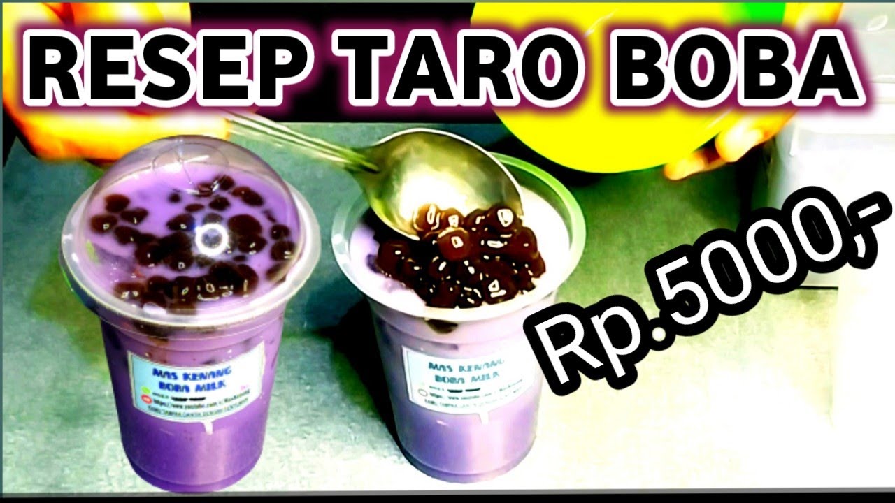 Cara membuat ES BOBA || ide jualan minuman 5000an - YouTube