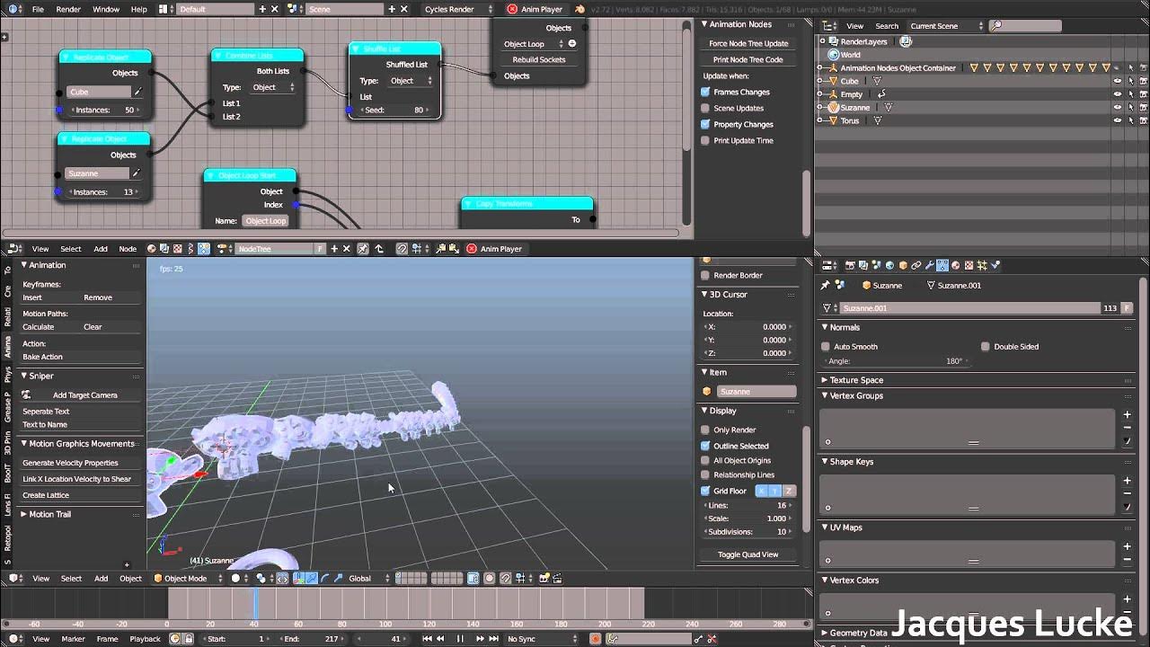 Animation Nodes Addon for Blender - update 9 [partially deprecated] - YouTube