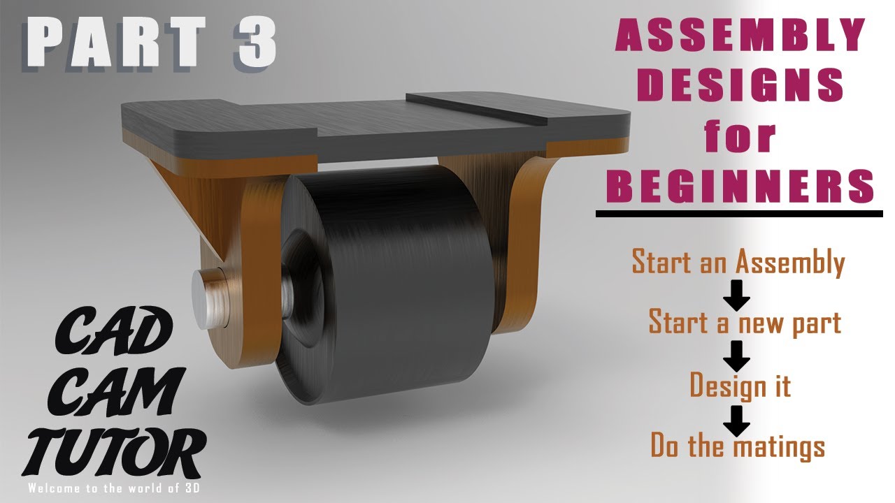 Solidworks parts designs in an assembly part 03 - YouTube