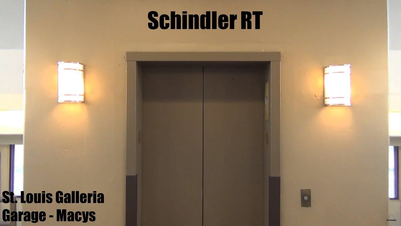 Schindler RT Hydraulic Elevator @ St. Louis Galleria Parking Garage ...