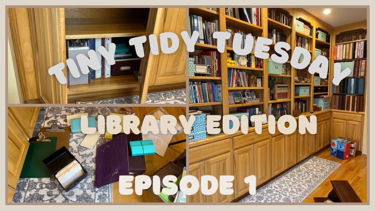 Library Declutter | Ep 1 | Tiny Tiny Tuesday - YouTube