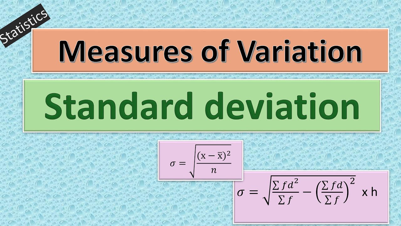 Standard deviation - YouTube