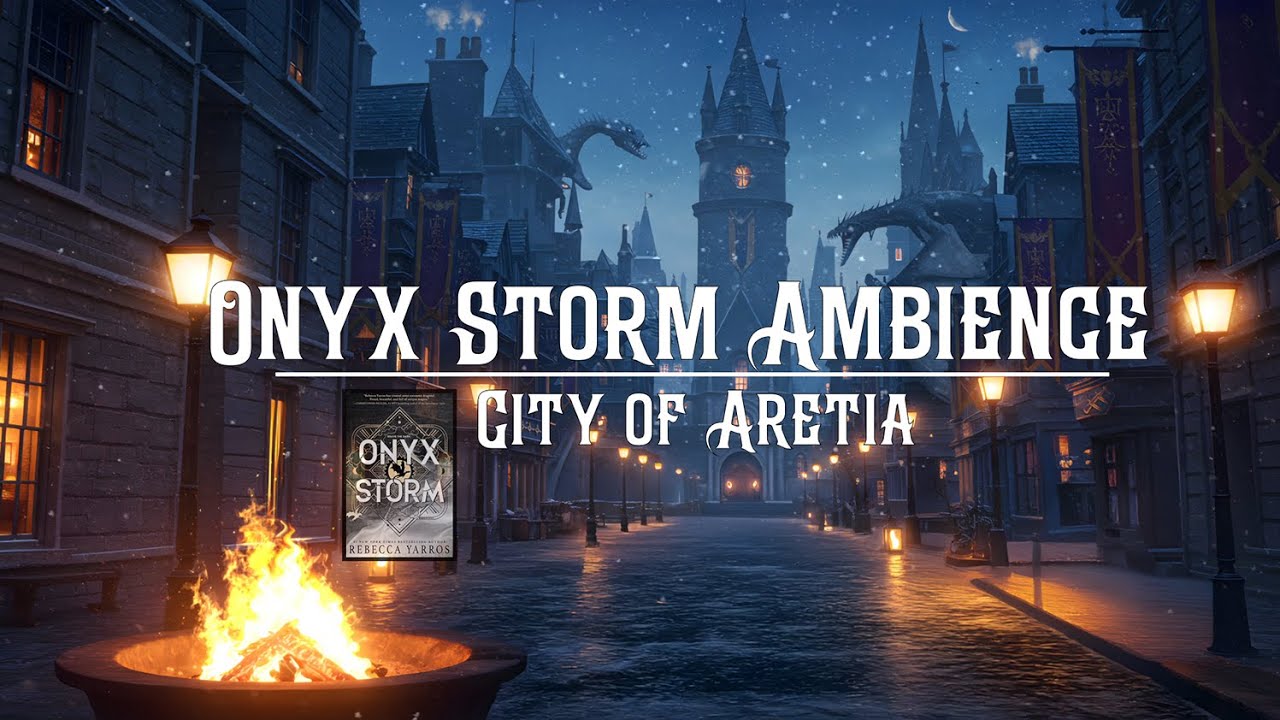 Onyx Storm Ambience: City of Aretia in Winter - Read and Relax - YouTube