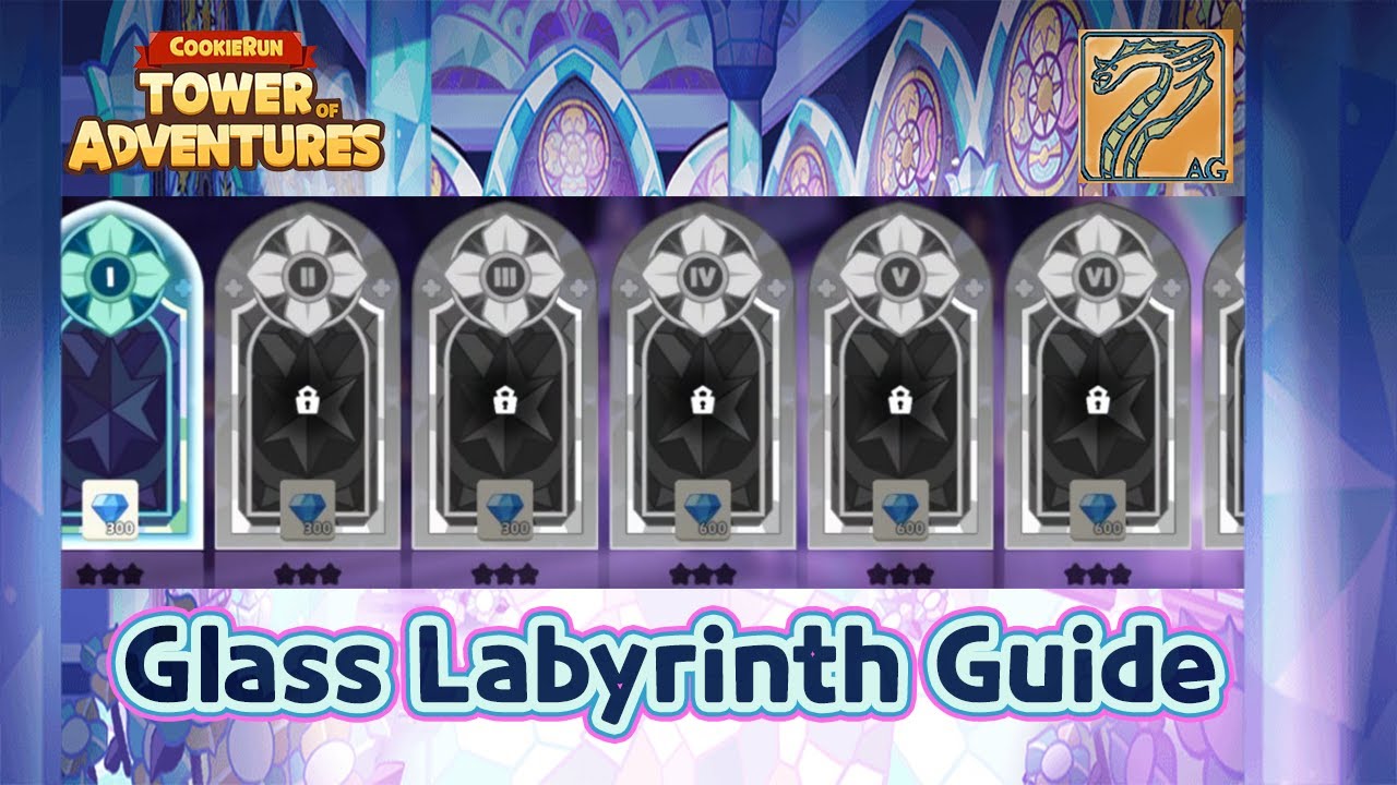 Cookie Run: Tower of Adventures - Glass Labyrinth Guide - YouTube