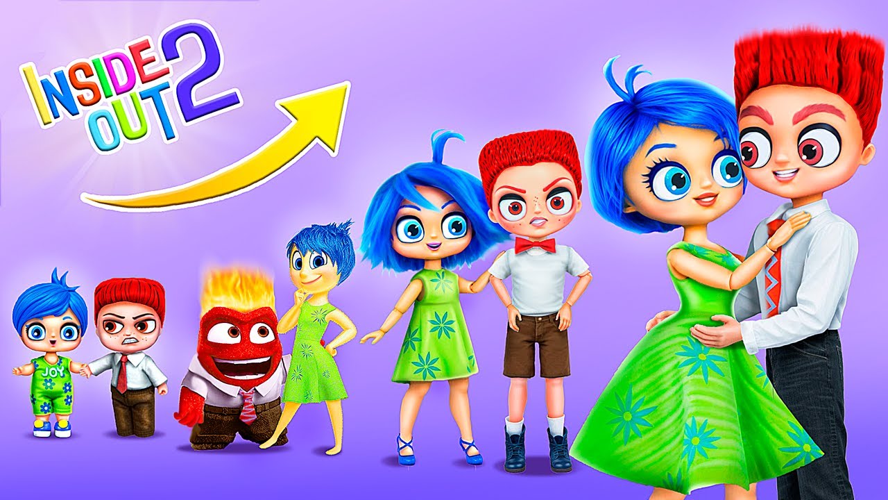 Inside Out 2! Joy Dan Anger Tumbuh Besar! 32 Kreasi Boneka LOL OMG ...
