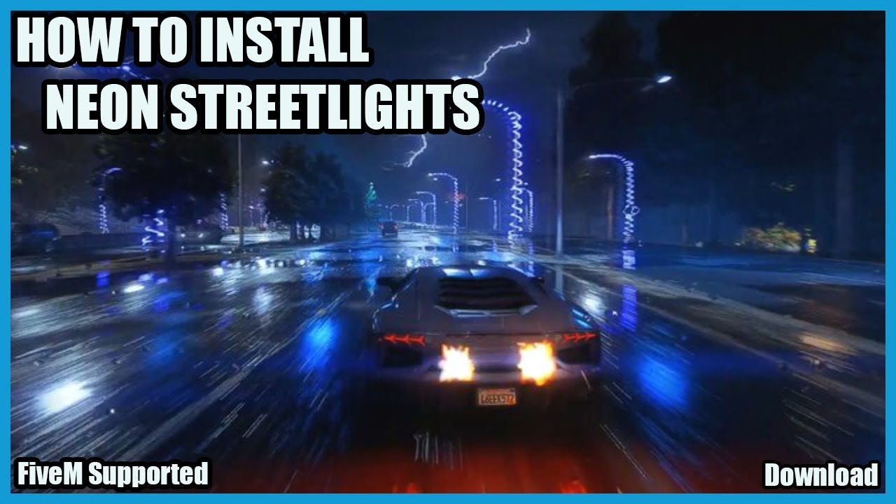 How To Install Christmas LED Streetlights For FiveM | Free Download ...
