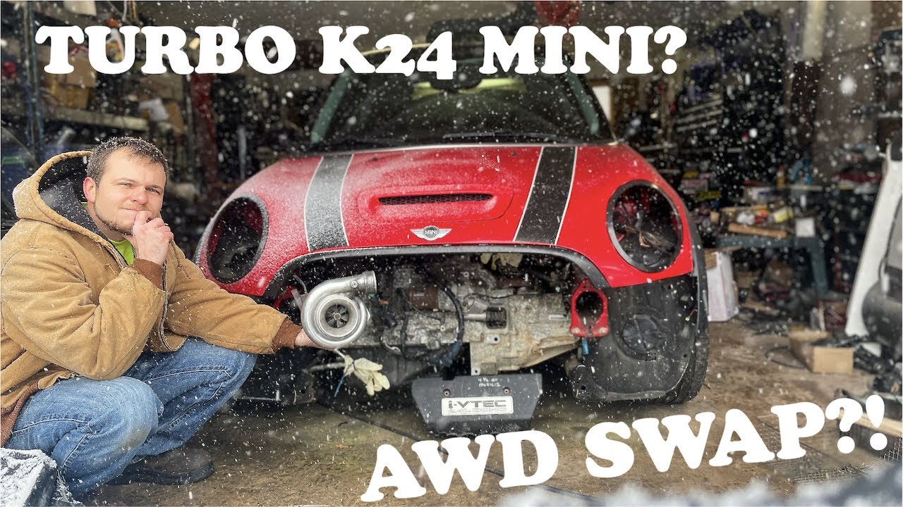 Turbo AWD K24 Swapped Mini Cooper S Build Series! AWD Install Part 1 ...