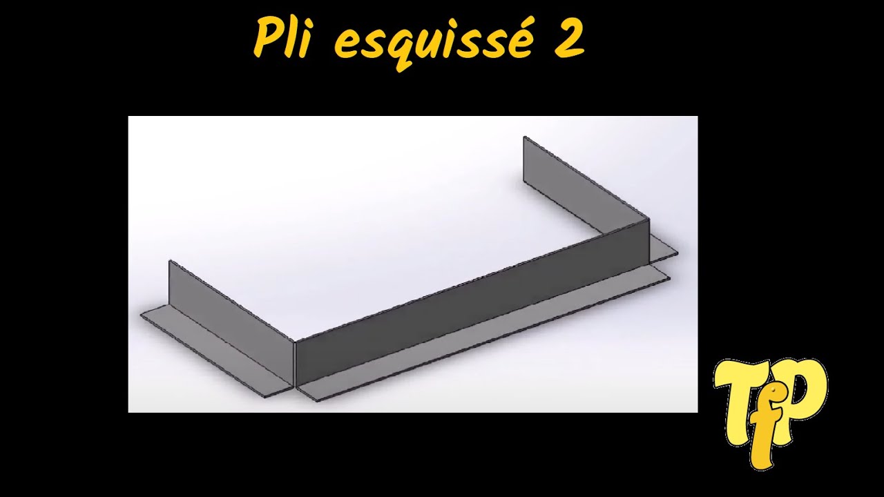 Pliage avec SolidWorks fonction : Pli esquissé 2 - YouTube