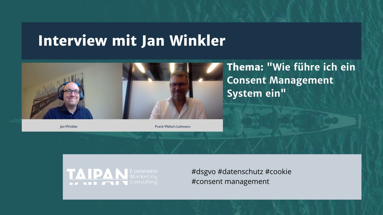 Wie führe ich ein Cookie Consent Management System ein - Interview mit ...