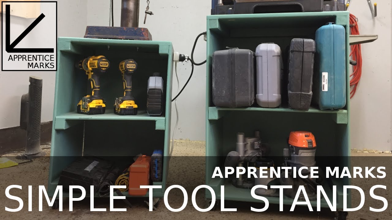 How to Make Plywood Tool Stands - YouTube