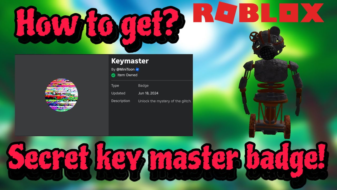 How to get the KEYMASTER Badge in Roblox Piggy - YouTube