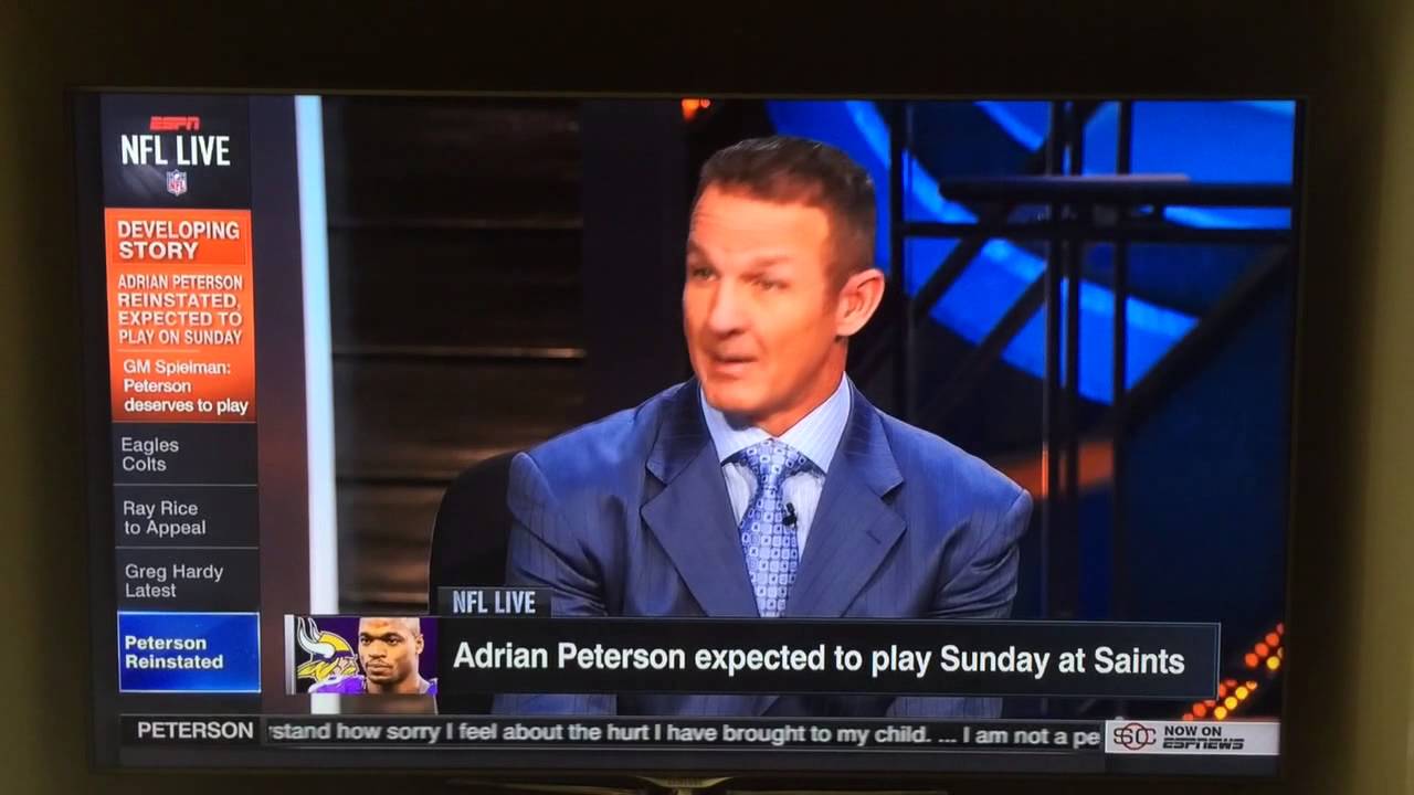 ESPN NFL Live Merril Hoge Domestic Violence Zero Tolernace Policy - YouTube
