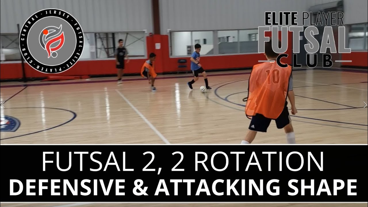 FUTSAL 2,2 ROTATION DEFENSIVE & ATTACKING SHAPE - YouTube