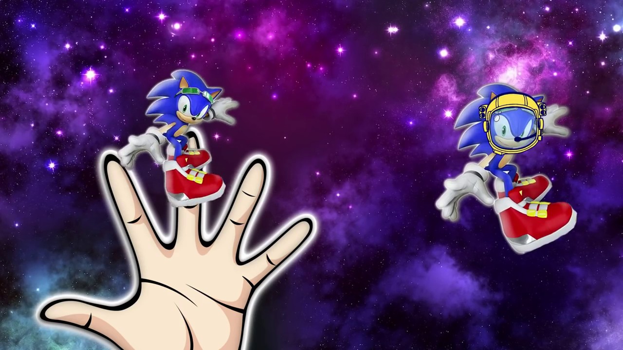 Sonic Finger Family In Space | Nursery Rhymes For Children - YouTube