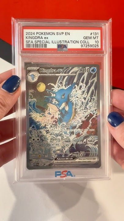 PSA slab reveal 10 of 25. Kingdra Ex promo from Shrouded Fable. #psa # ...