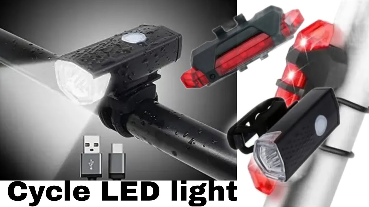 Rechargeable Head Cycle Light and Cycle Tail Light Cycle Light led for ...