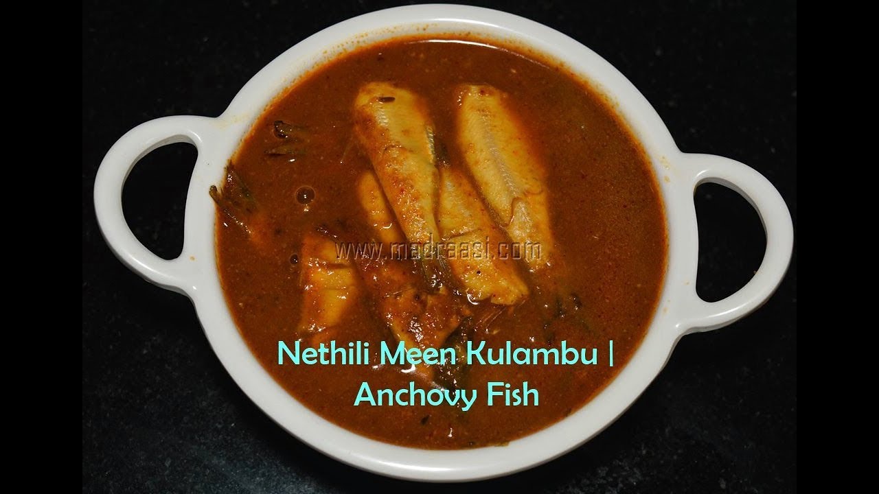 Nethili Meen Kulambu recipe | Anchovies Fish curry without coconut ...