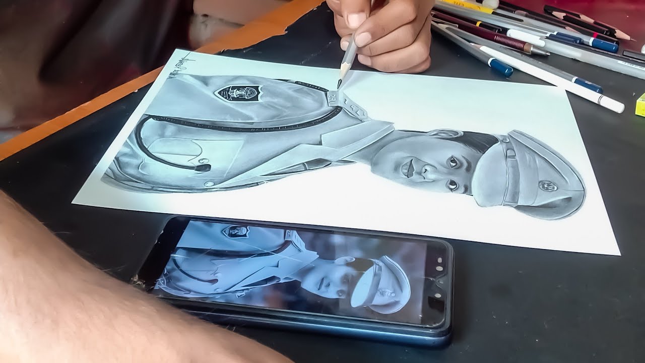 IPS Navjot simi sketch | Drawing@navjotsimi6157 - YouTube