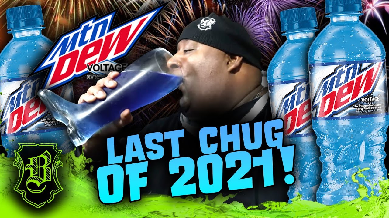 Fridge Cold Mtn Dew Voltage Stealth Chug (LAST CHUG OF 2021) - YouTube