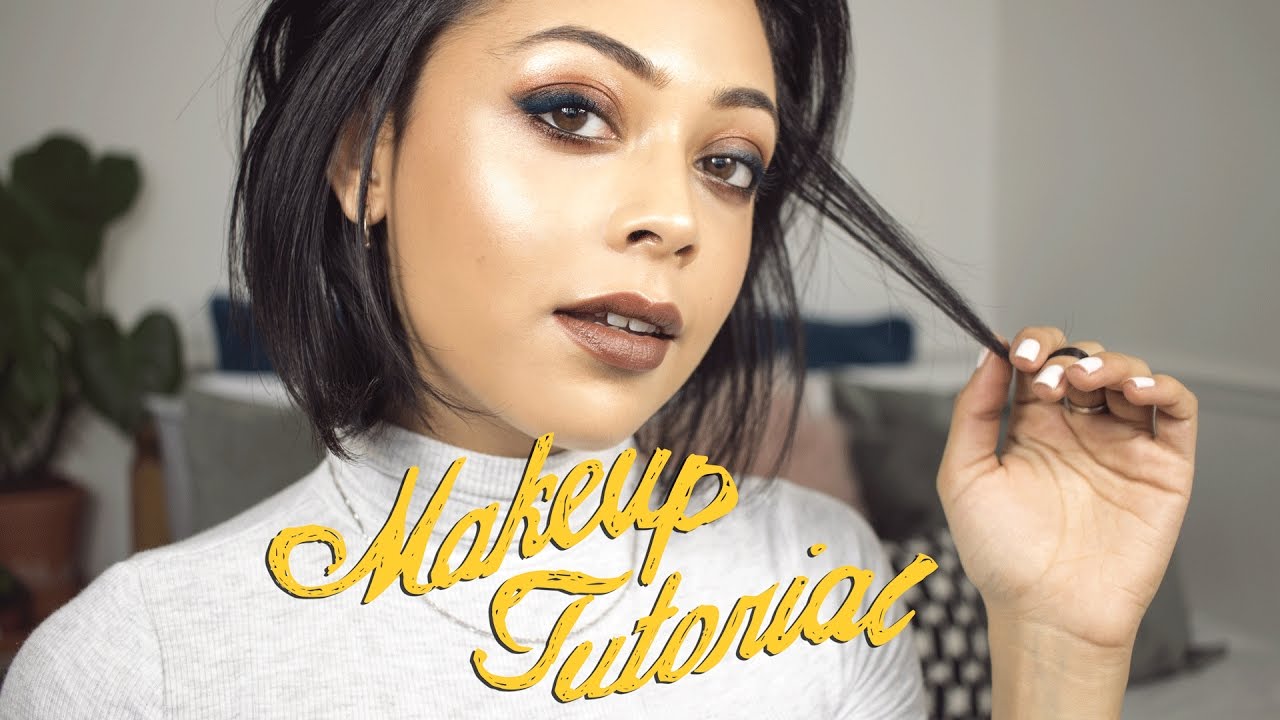 AUTUMN, FALL MAKEUP TUTORIAL | SMOKY WINGED LINER LOOK - YouTube