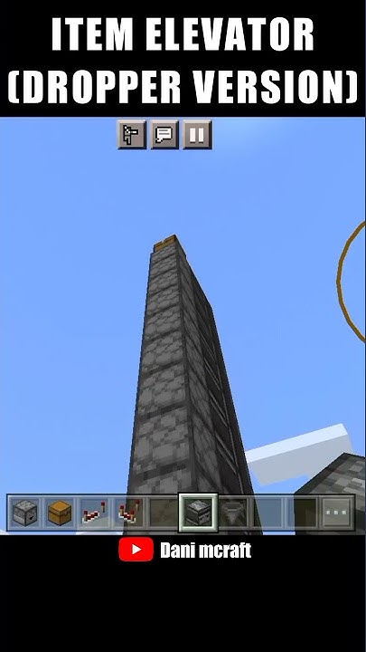 ITEM ELEVATOR (DROPPER VERSION) TUTORIAL IN MINECRAFT - YouTube