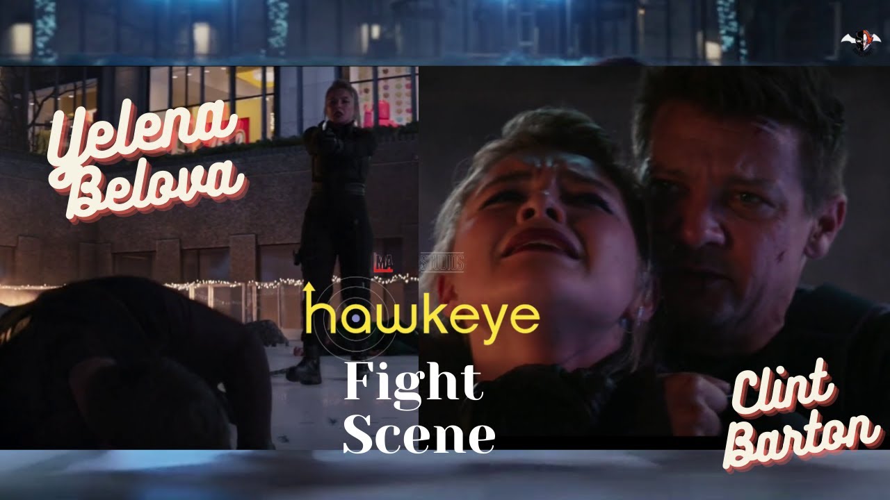 Yelena Belova vs Clint Fight Scene || Hawkeye Episode 6 Season Finale ...