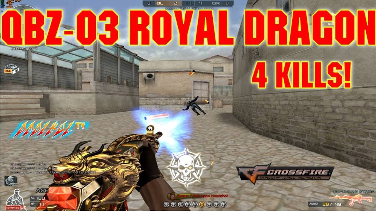 4 Kills @Black Widow! QBZ 03 Royal Dragon! CrossFire! - YouTube