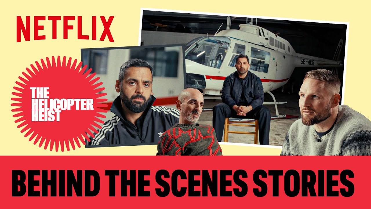 Behind the scenes stories with the cast of The Helicopter Heist - YouTube