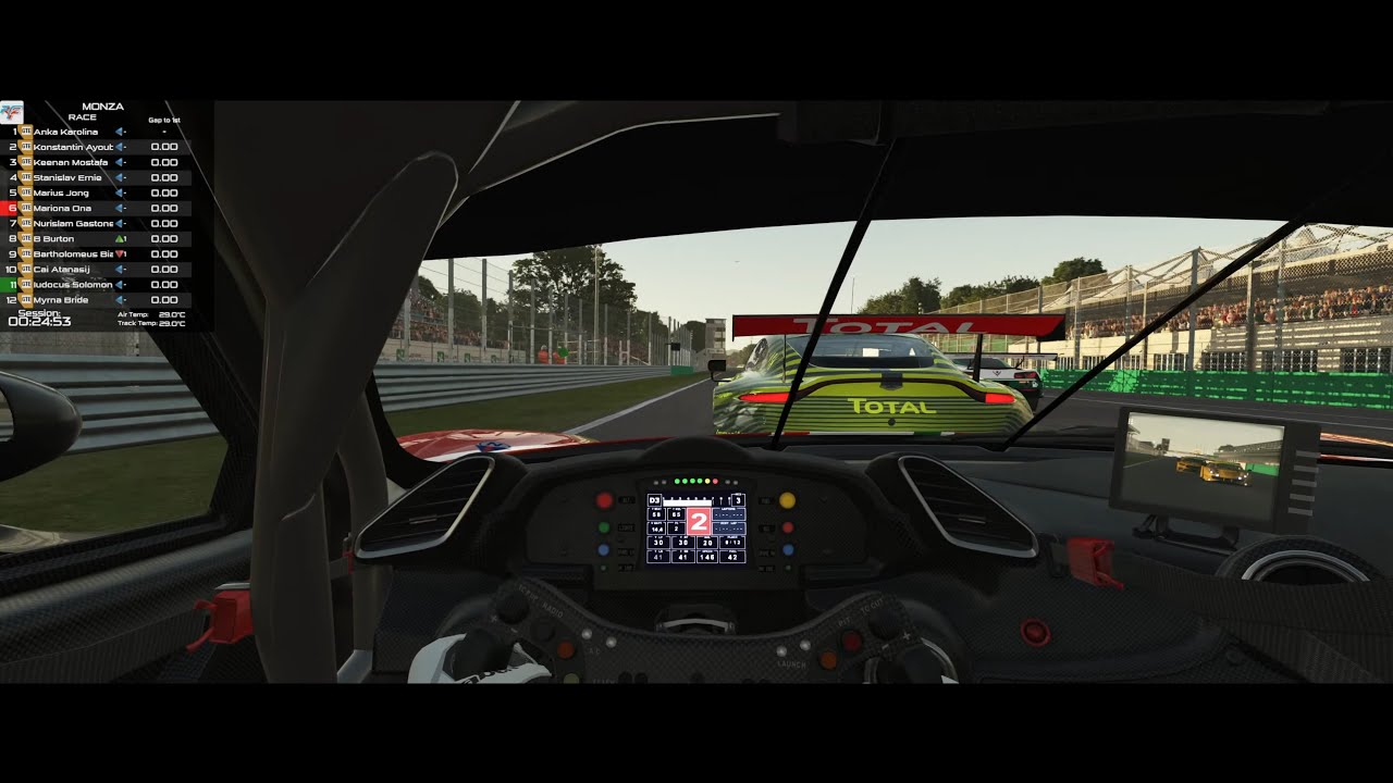 rFactor 2 - 25 minute sprint race at Monza - YouTube