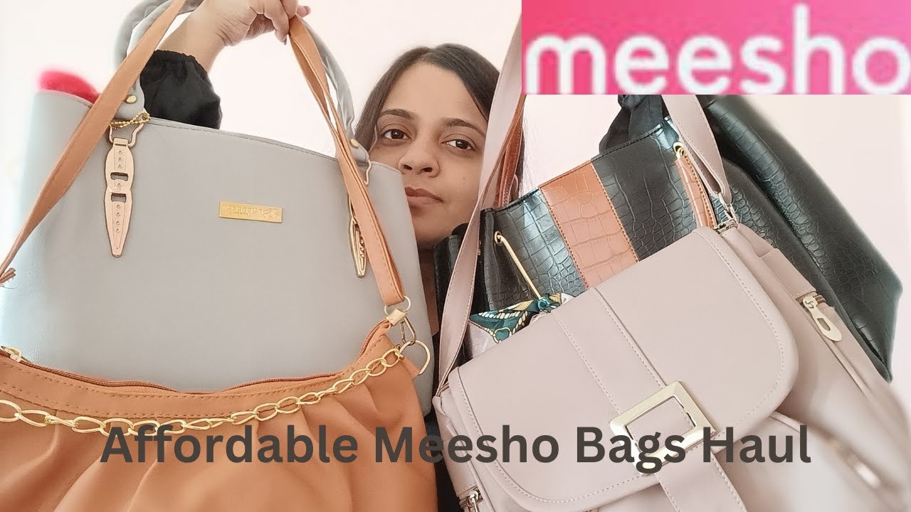 *MEESHO BAGS HAUL* @ Rs. 189 Trendy Bags, Sling Bags, Hand Bags - YouTube