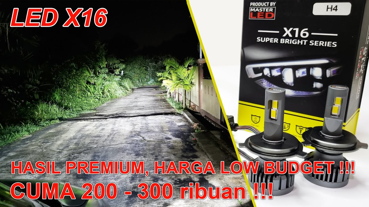 Wow !!! Hasil Premium Harga Low Budget - Review Bohlam LED X16 - YouTube