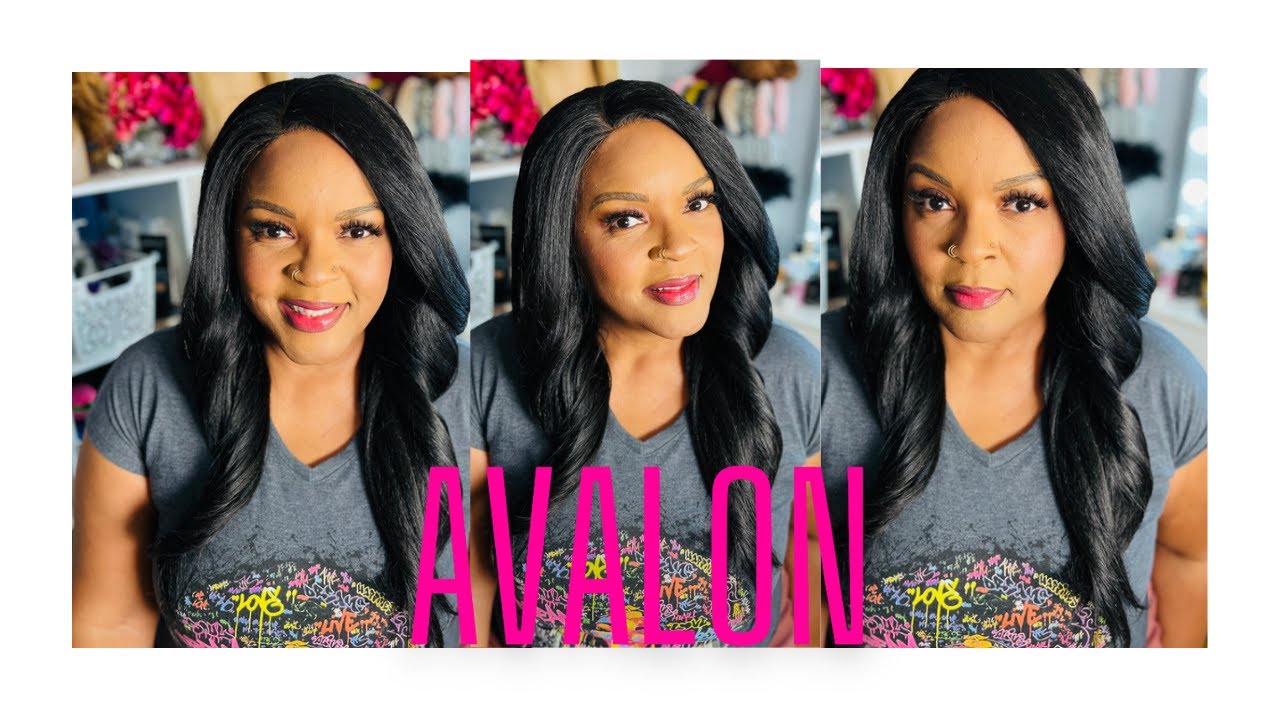 NATURAL LOOKING OUTRE SYNTHETIC HAIR HD LACE FRONT DELUXE WIG-AVALON ...