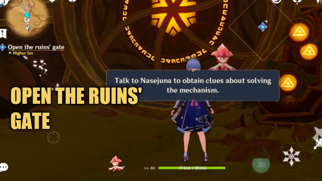 Open the ruins' gate Genshin impact 3.6 - YouTube