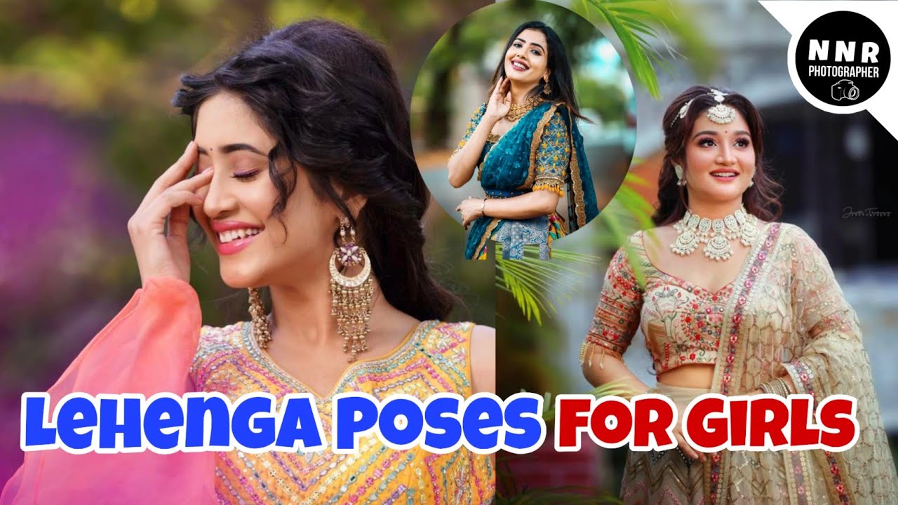 Lehenga Photoshoot poses for Girls | Photo Poses in Lehenga ...