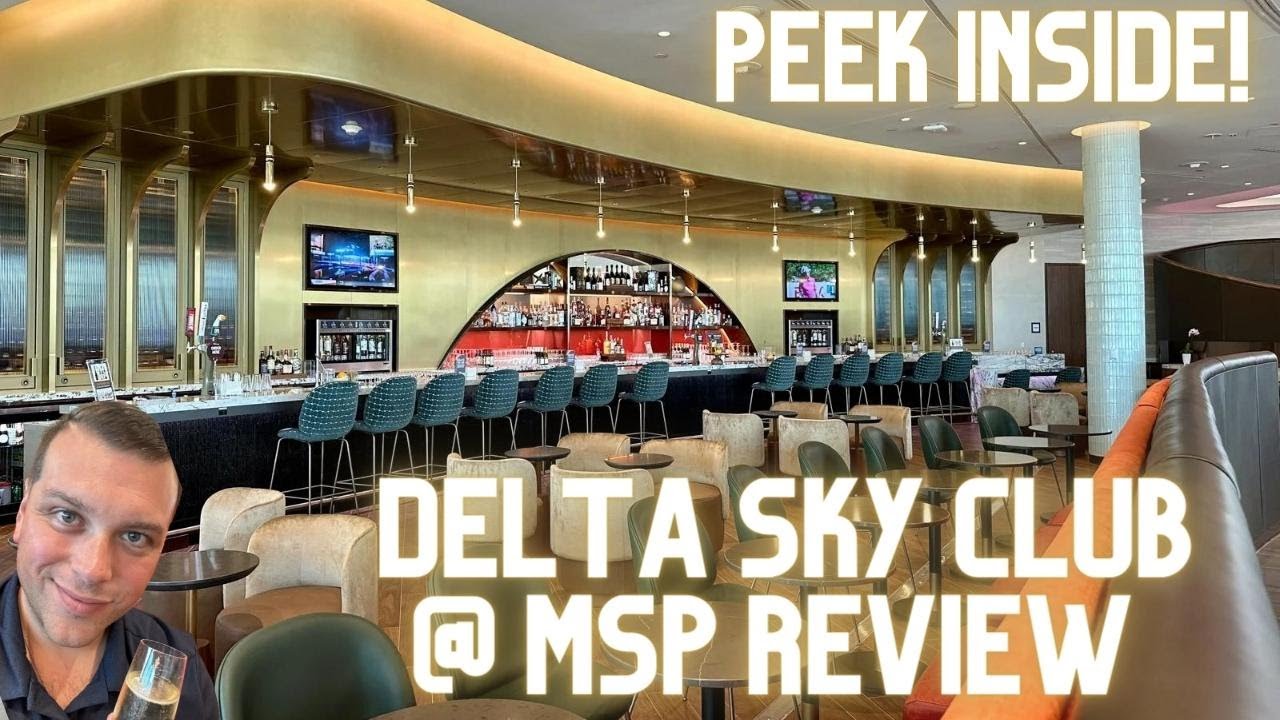 Delta Sky Club MSP Airport Lounge Review ️ - YouTube