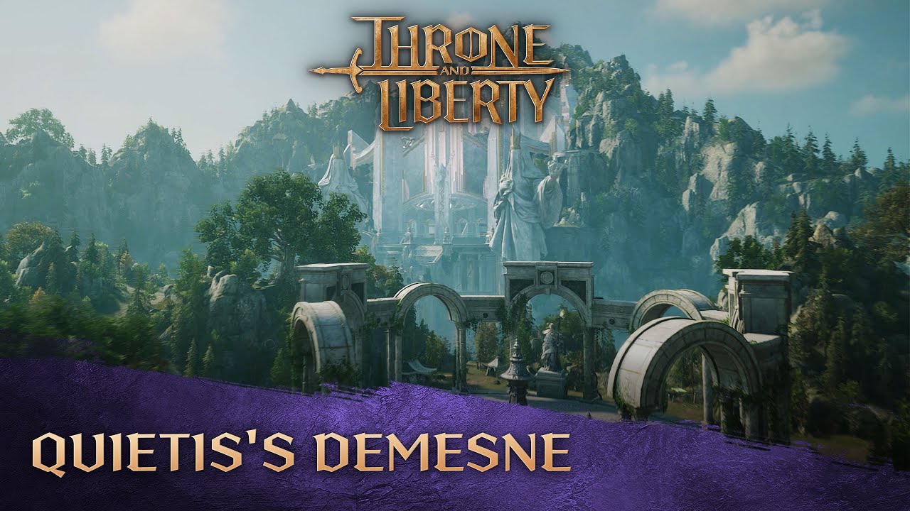THRONE AND LIBERTY: Quietis's Demesne Waypoint Flyover - YouTube