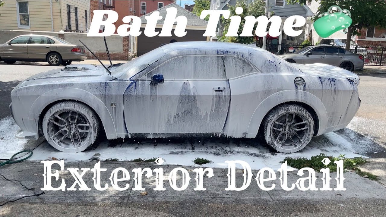 FIRST HAND WASH ON 2022 DODGE CHALLENGER WIDEBODY SCAT PACK SHAKER ...