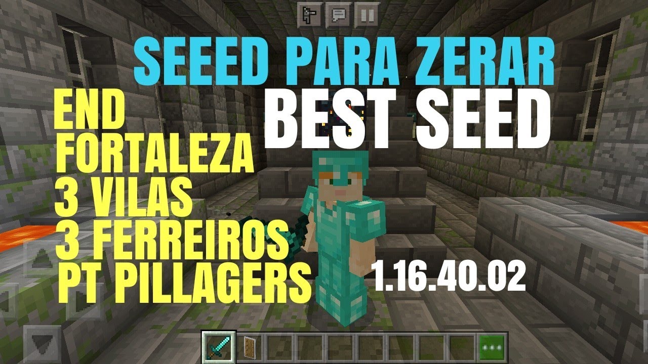 Seed para zerar o Minecraft pe 1.16.40.02 ( PS4,Xbox,Android, ) - YouTube