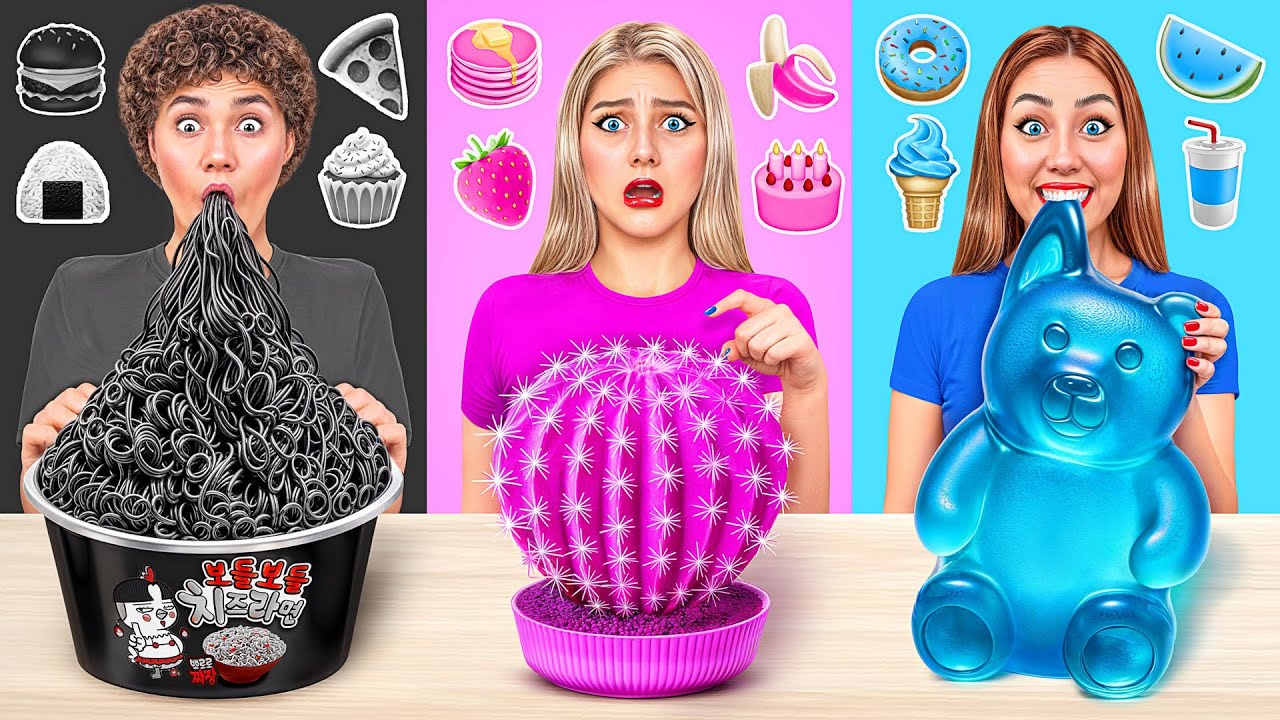 Food of The Same Colors Challenge | Funny Food Situations by Multi DO ...