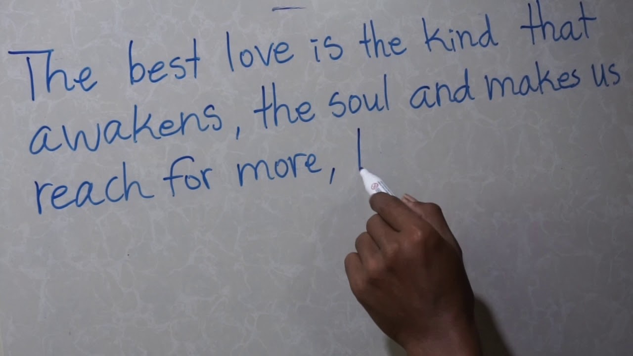 English Handwriting on 5 Lines Notebookk - YouTube