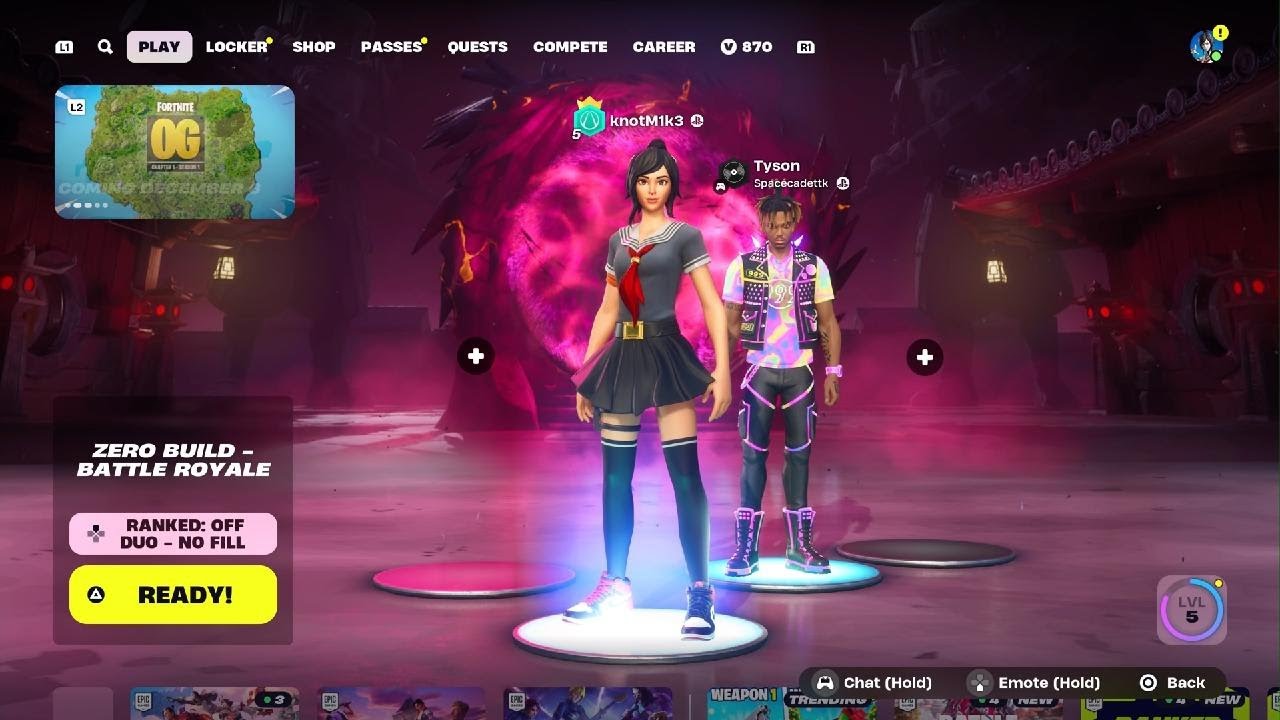 New Fortnite season win with Tyson - YouTube