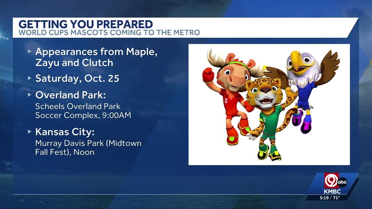 World Cup mascots visiting Kansas City this weekend - YouTube