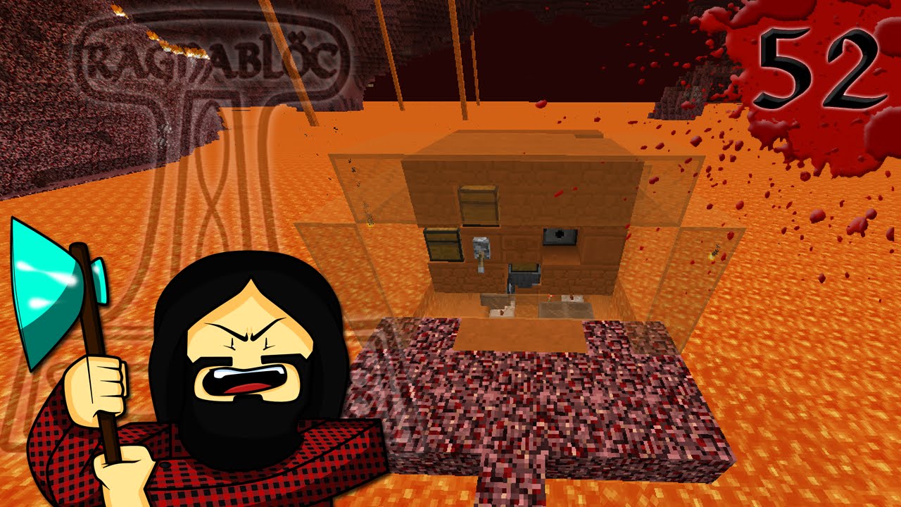 [Minecraft] Ragnablöc - #52 - Fournaise Deluxe dans le Nether - YouTube