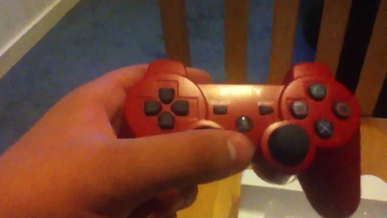 Dualshock 3 RED ps3 controller unboxing - YouTube