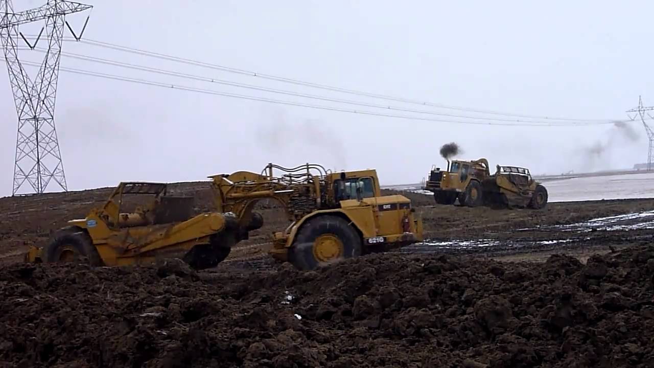 Caterpillar Scraper Madness - YouTube