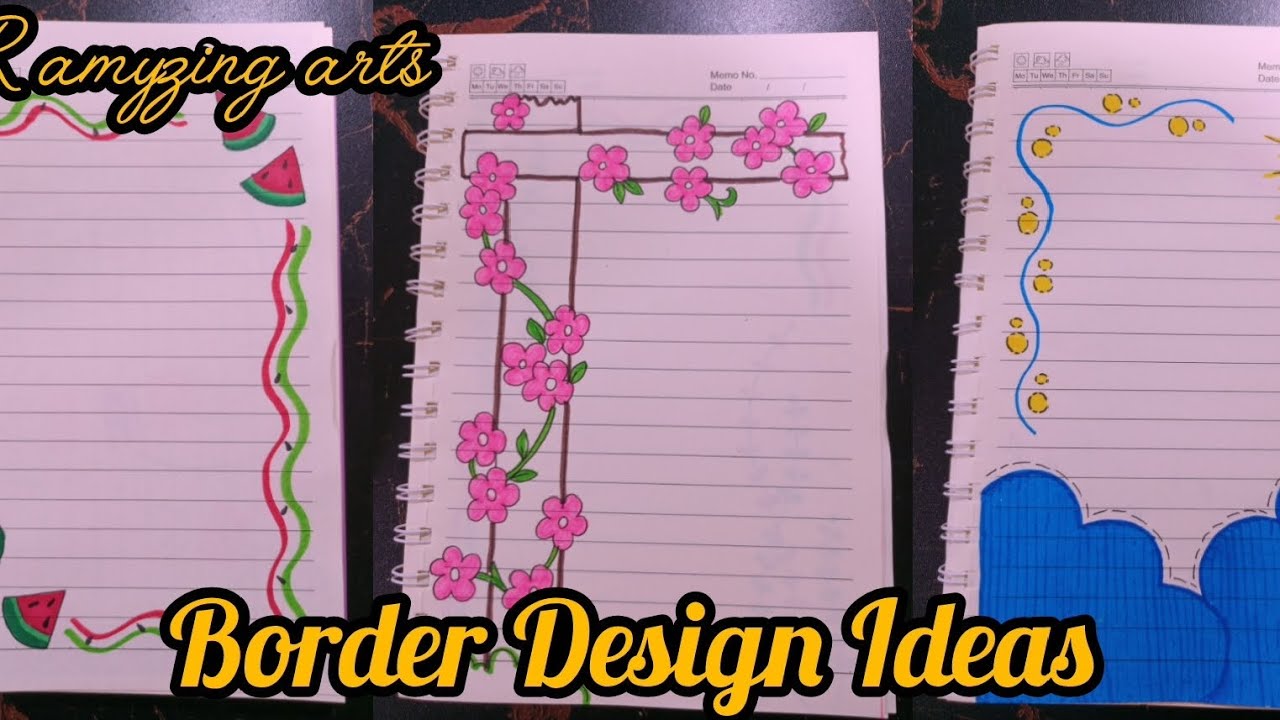 Cute side border design ideas - YouTube