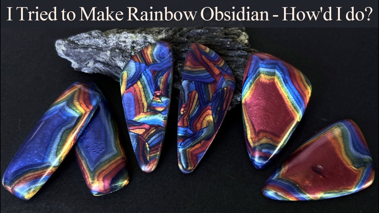 I tried to make Rainbow Obsidian with Polymer Clay & Discovered a New ...